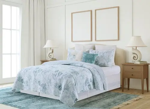 C&F HOME Cerulean Breeze Bedding Quilt Collection - Blue
