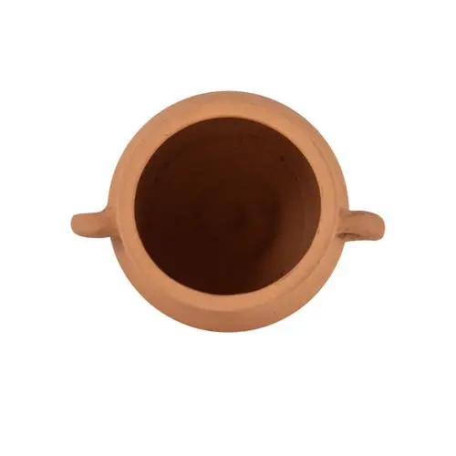 FORESIDE HOME AND GARDEN Natural Handthrown Terracotta Vase With Handles