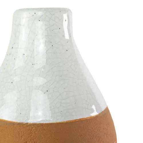 FORESIDE HOME AND GARDEN Terracotta Dipped Terracotta Bud Vase