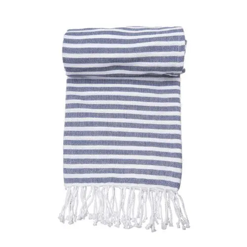 C&F HOME Cabana Stripes Fouta Towel - Blue