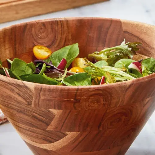 TAG Loop Serving Bowl Natural Acacia Wood Everyday
