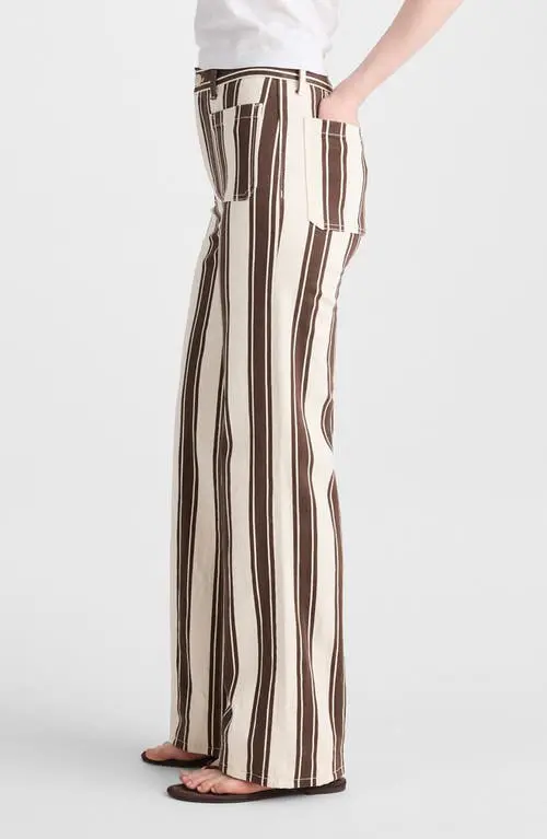 Madewell The Emmy Stripe Wide Leg Pants