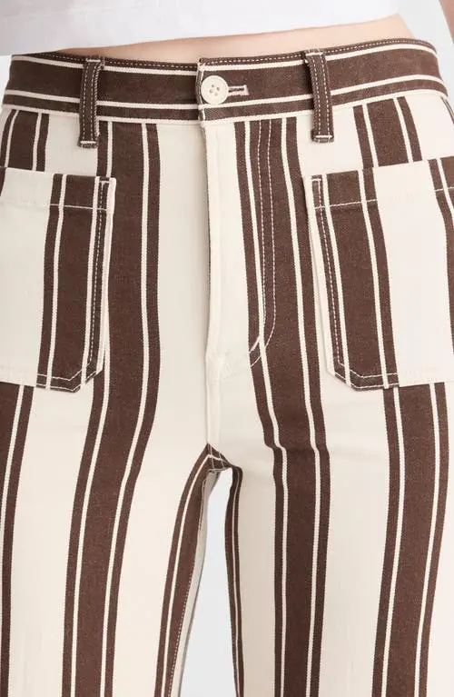 Madewell The Emmy Stripe Wide Leg Pants