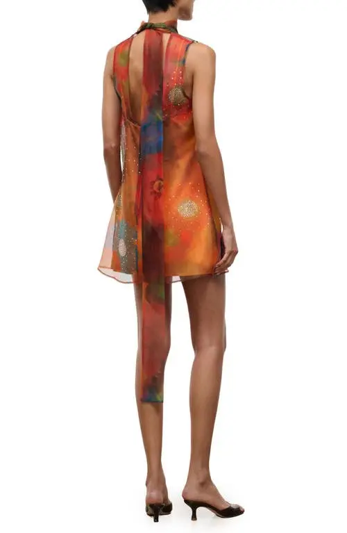 Staud Albee Bead Detail Minidress