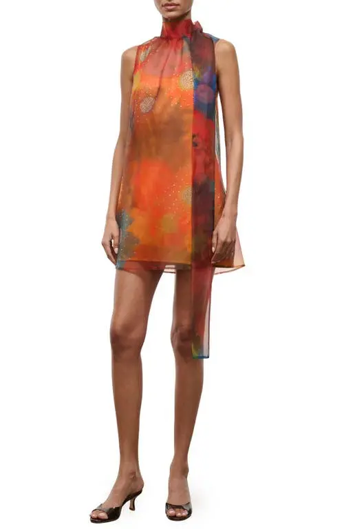Staud Albee Bead Detail Minidress
