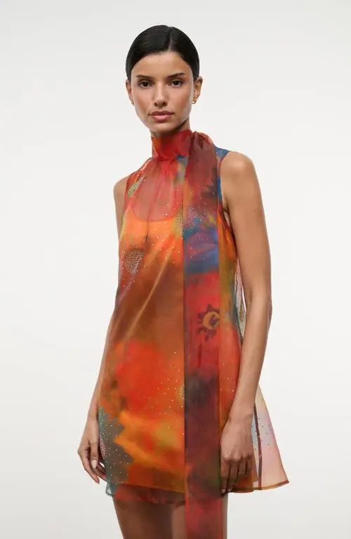 Staud Albee Bead Detail Minidress