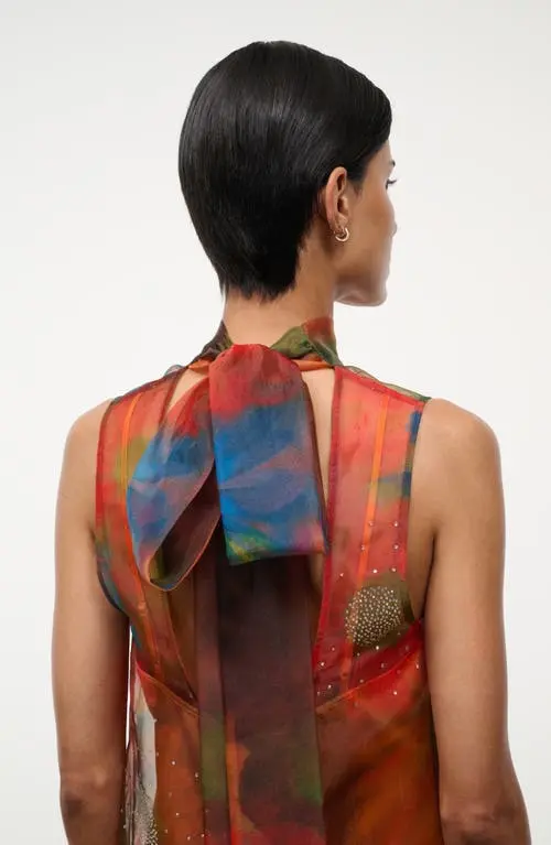 Staud Albee Bead Detail Minidress