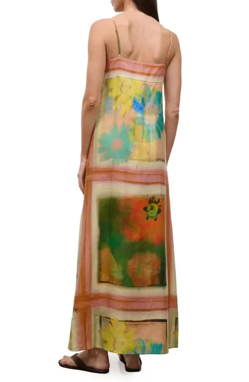 Staud Laura Sleeveless Linen Maxi Dress