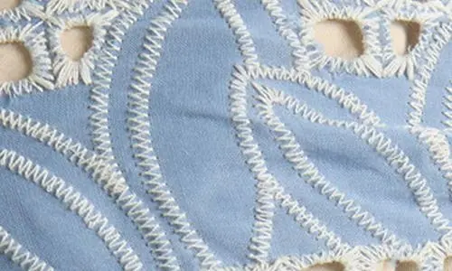 Lele Sadoughi Sophia Cotton Eyelet Scarf Cap