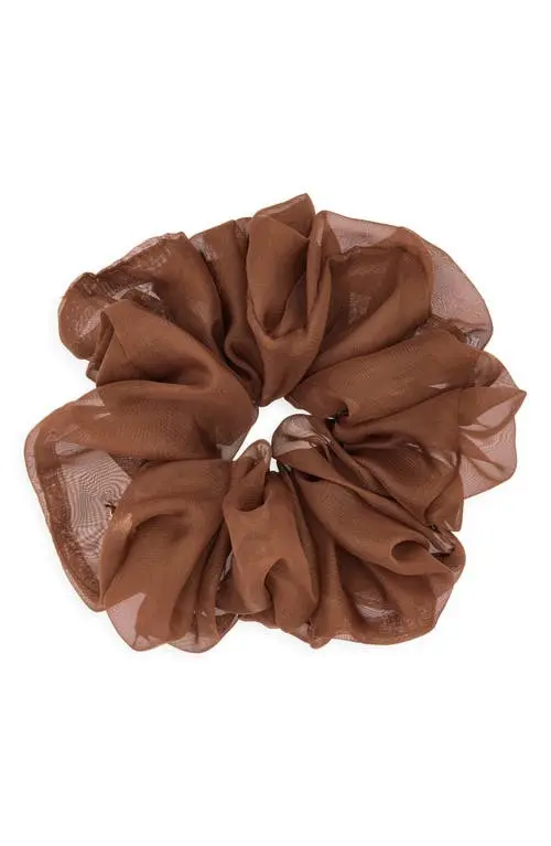 Lele Sadoughi Oversize Scrunchie - Espresso
