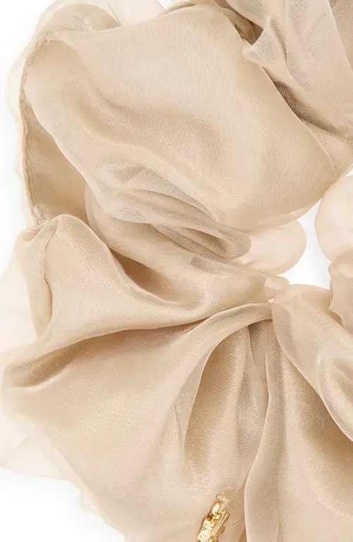 Lele Sadoughi Oversize Scrunchie - Latte