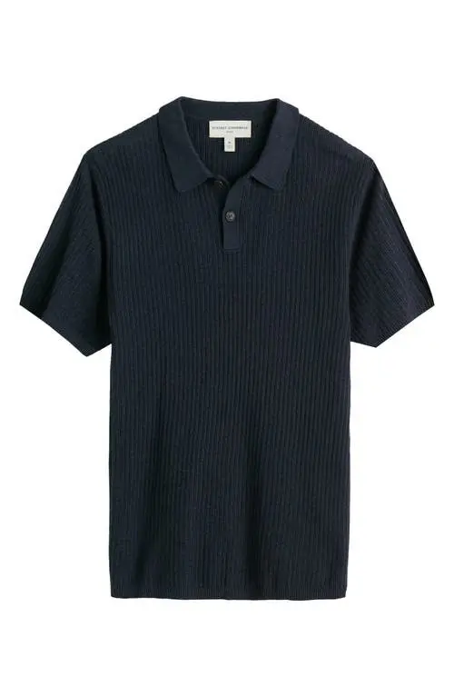 SEASALT CORNWALL Koeswik Ribbed Organic Cotton Polo
