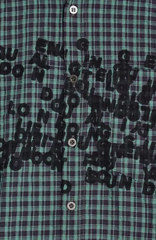 JADED LONDON Check Oversize Cotton Button-up Shirt