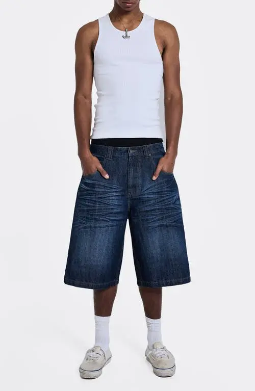 JADED LONDON Kingdom Colossus Baggy Denim Shorts