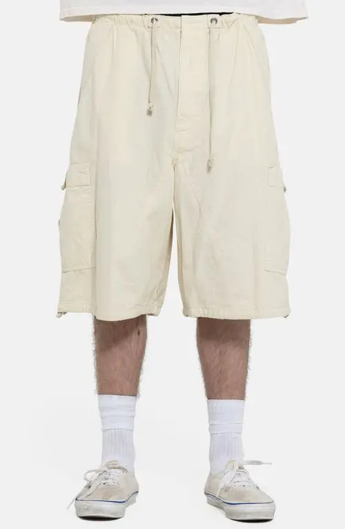 JADED LONDON Oversize Cargo Shorts - Ecru
