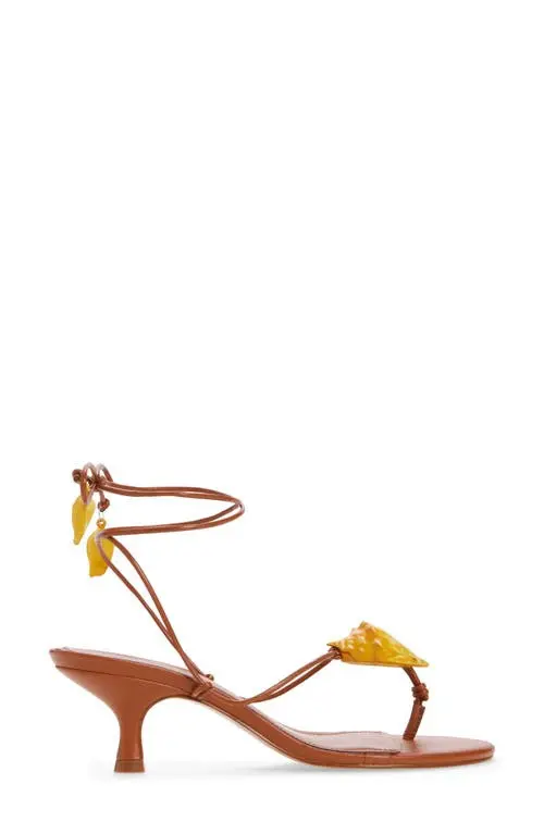 Farm Rio Shell Macrame Kitten Heel Sandal