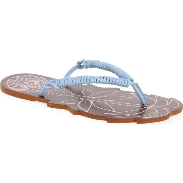 Farm Rio Palmtree Flip Flop - Blue Multi