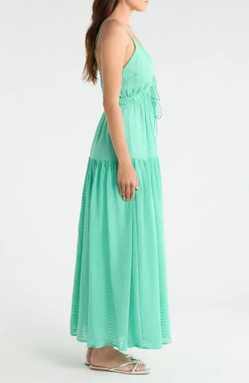 Elan Sleeveless Tiered Maxi Dress