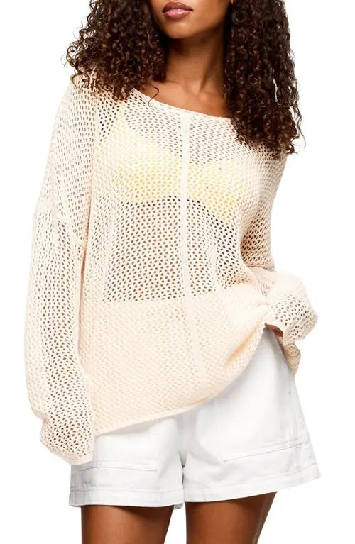 NUUDS Summer Breeze Open Stitch Sweater - Blush