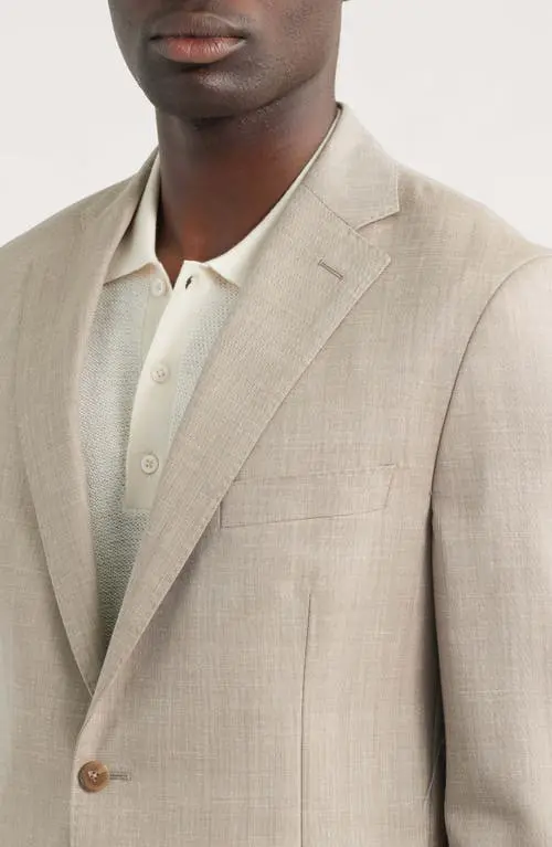 Vince Icon Relaxed Fit Slub Wool & Linen Blend Suit