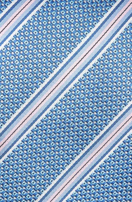 David Donahue Silk Jacquard Stripe Neck Tie