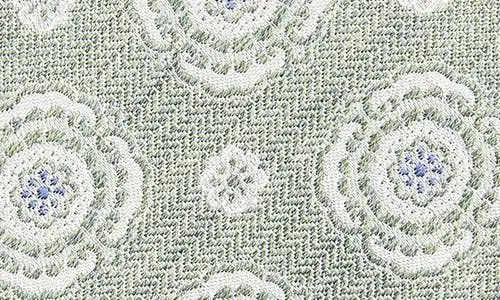 David Donahue Floral Medallion Silk Herringbone Neck Tie