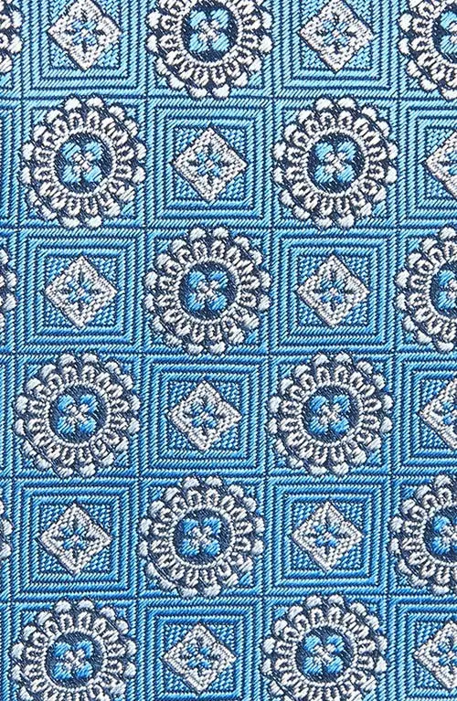 David Donahue Neat Medallion Silk Jacquard Tie