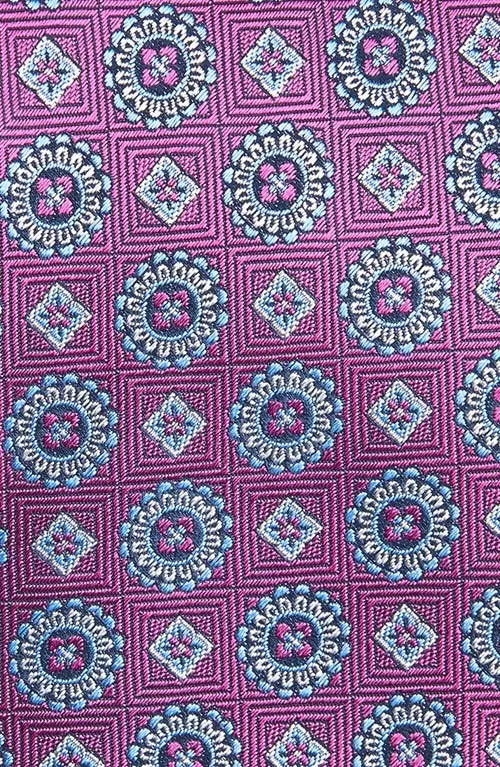 David Donahue Silk Jacquard Medallion Neck Tie