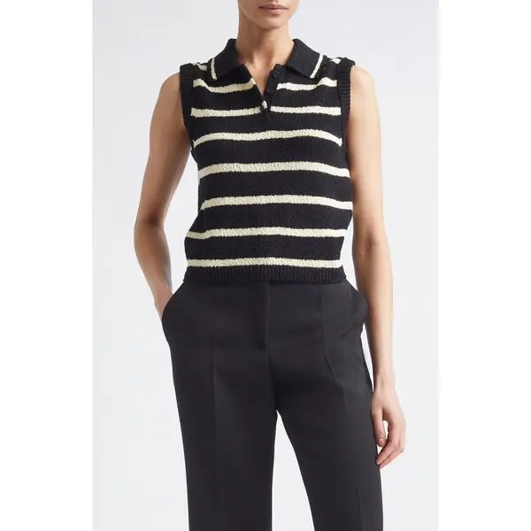 Altuzarra Striped Sweater Vest - Black