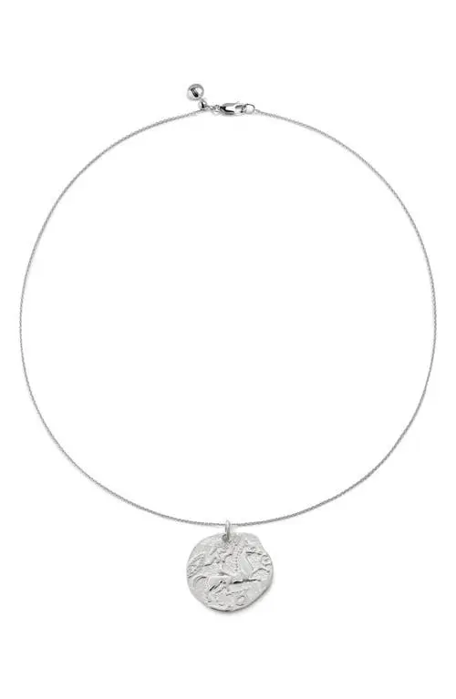 Monica Vinader Hammered Celtic Pendant Necklace - Sterling Silver