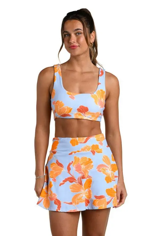 La Blanca Outline Floral Active Skort