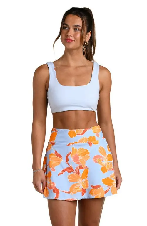 La Blanca Outline Floral Active Skort