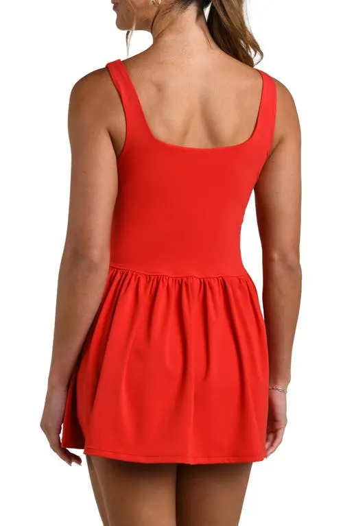 La Blanca Athletic Square Neck Mini Dress