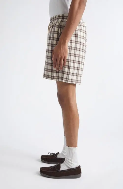 PHIPPS Plaid Cotton Flannel Shorts - Sand Plaid