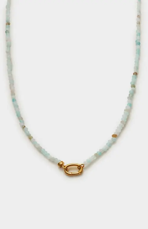 KATIE LOXTON Amazonite Necklace - Gold