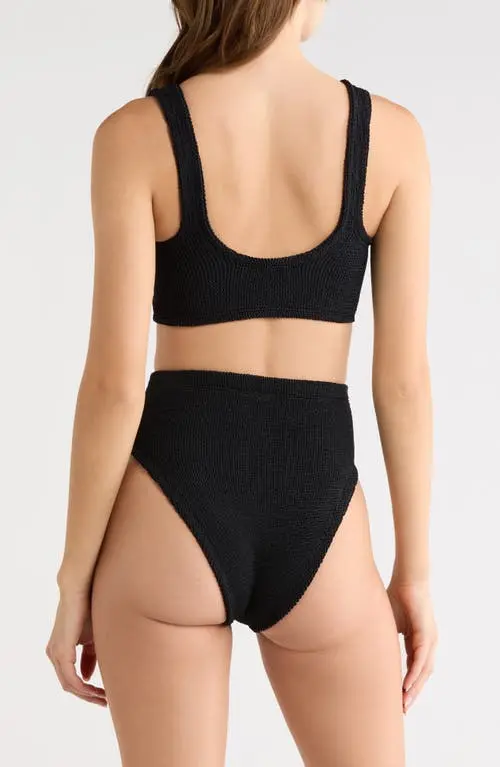 Hunza G Nadine Two-piece Swimsuit - Black
