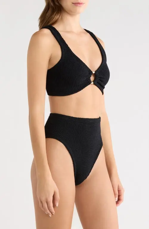 Hunza G Nadine Two-piece Swimsuit - Black