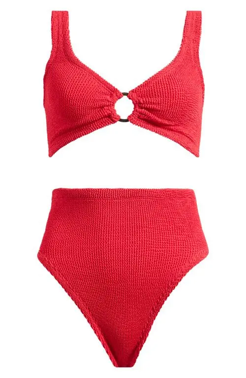 Hunza G Nadine Two-piece Swimsuit - Red