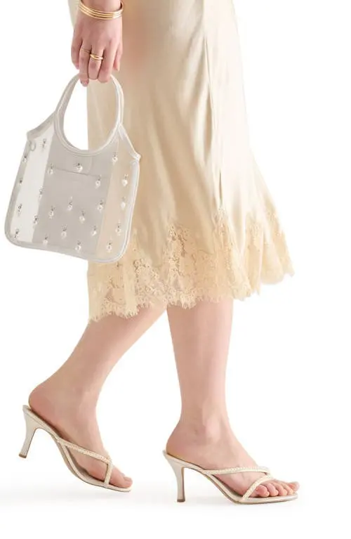 Dolce Vita Sylvene Canvas Crossbody - White