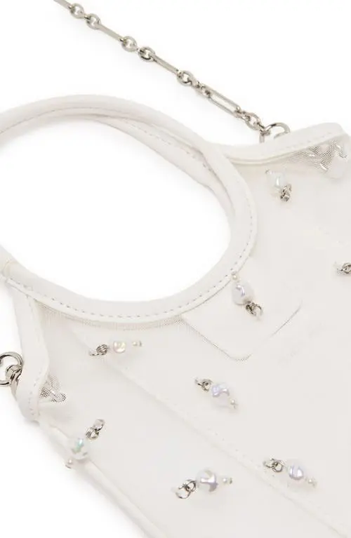 Dolce Vita Sylvene Canvas Crossbody - White