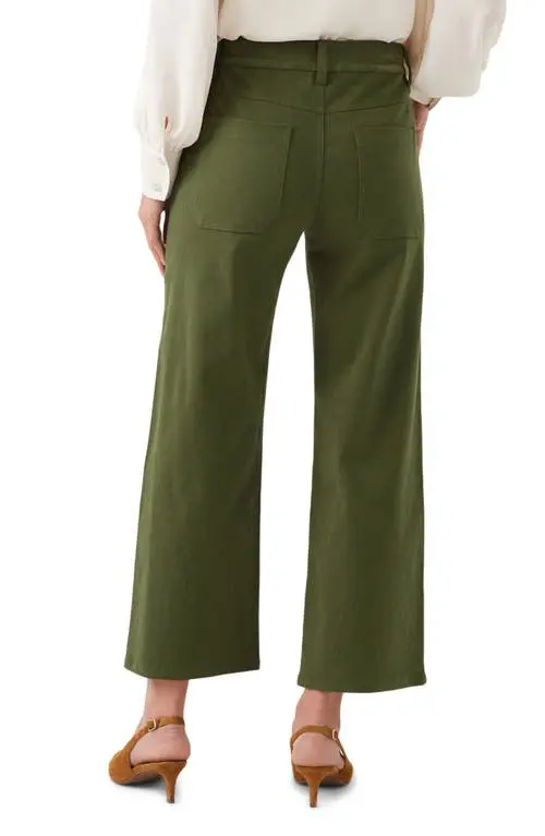 Karen Kane Patch Pocket Crop Wide Leg Pants