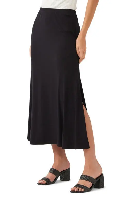 Karen Kane Side Slit Midi Skirt