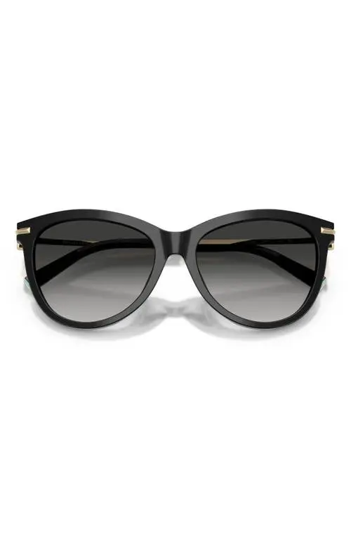 Tiffany & Co. 57mm Gradient Phantos Sunglasses - Black/grey Gradient