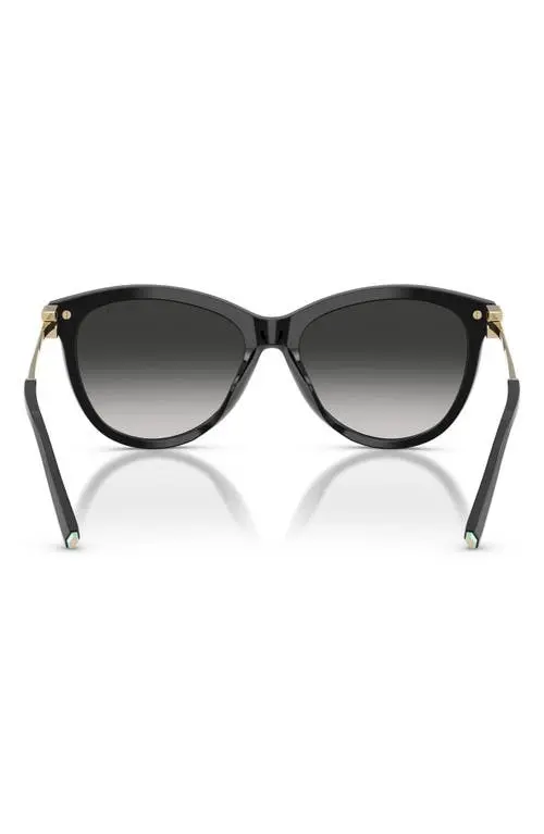 Tiffany & Co. 57mm Gradient Phantos Sunglasses - Black/grey Gradient