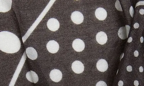 DAMSON MADDER Ruffle Trim Polka Dot Hair Scarf