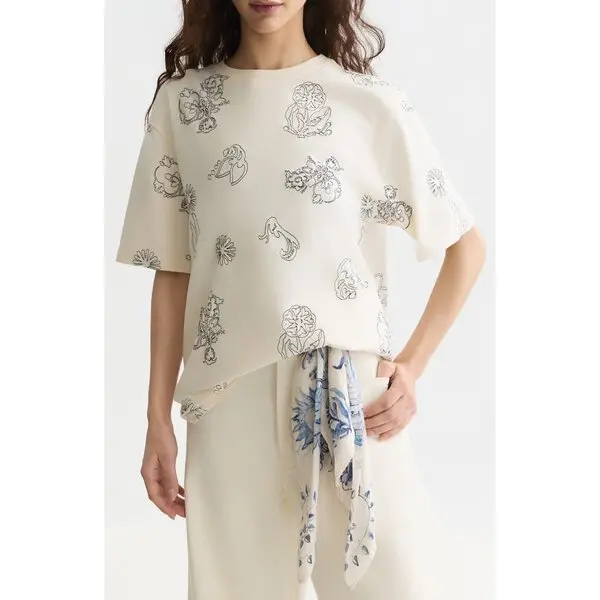 Scotch & Soda Embroidered Cotton Top