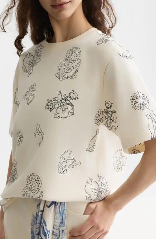 Scotch & Soda Embroidered Cotton Top