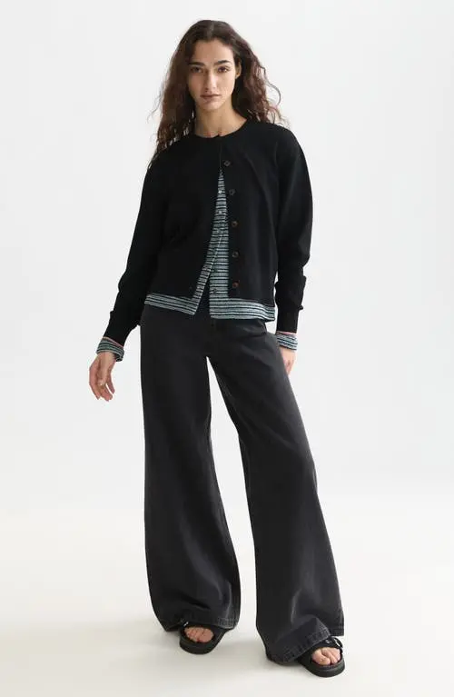 Scotch & Soda Compact Relaxed Fit Button Front Cardigan