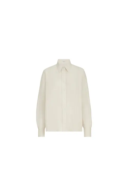 Brunello Cucinelli Linen And Cotton Organza Shirt