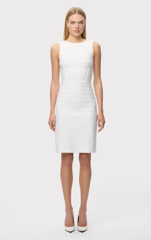 Herve Leger The Amelie Dress - Alabaster